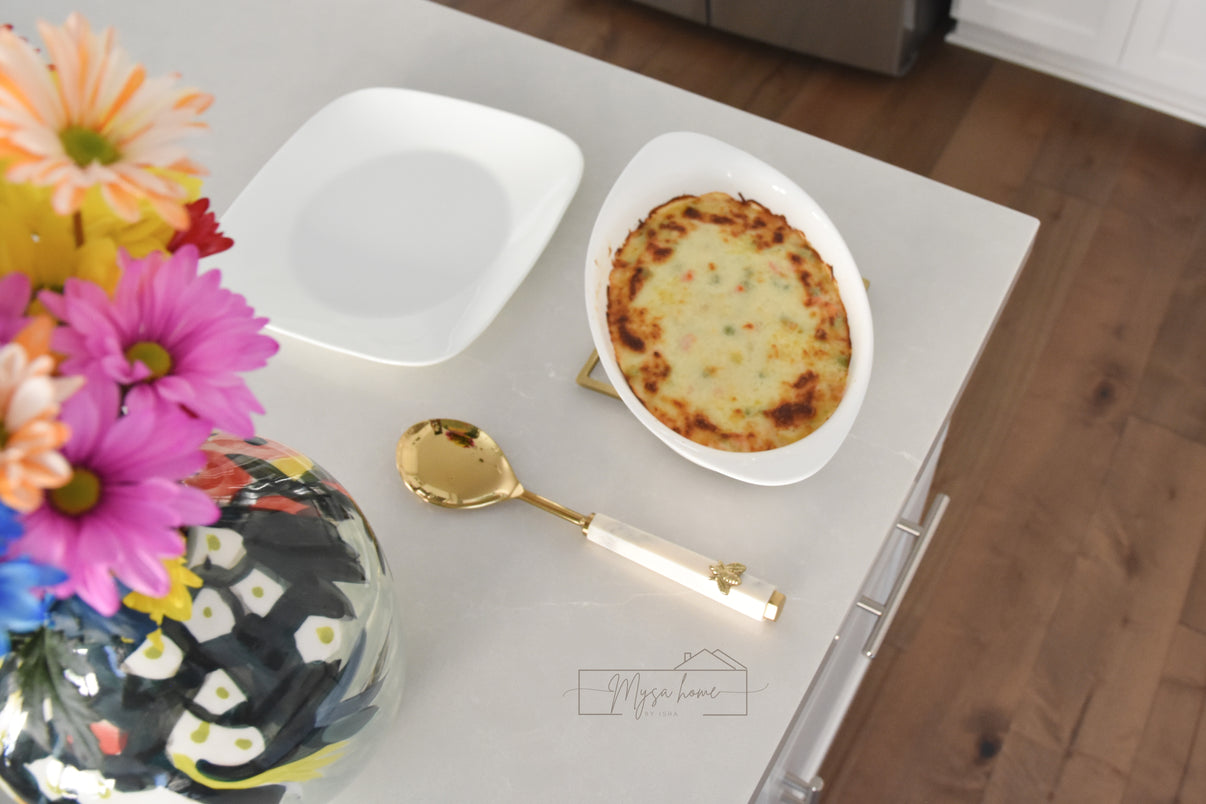 Serving Spoon Set – BEEutiful Collection - Gold & Bee Serving Sets ...